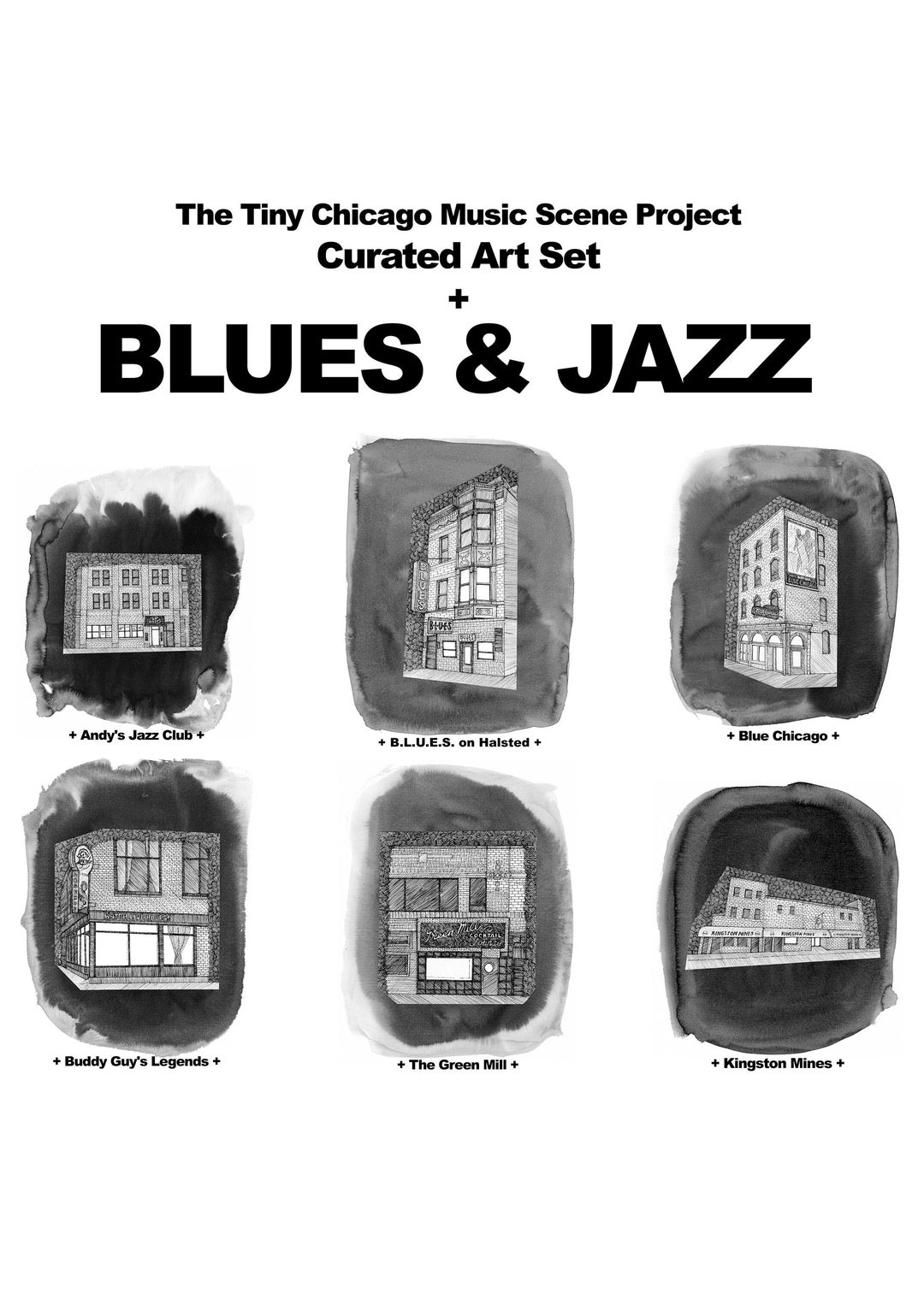 Chicago Blues & Jazz~ Curated Pack of Six Art Prints - Etsy