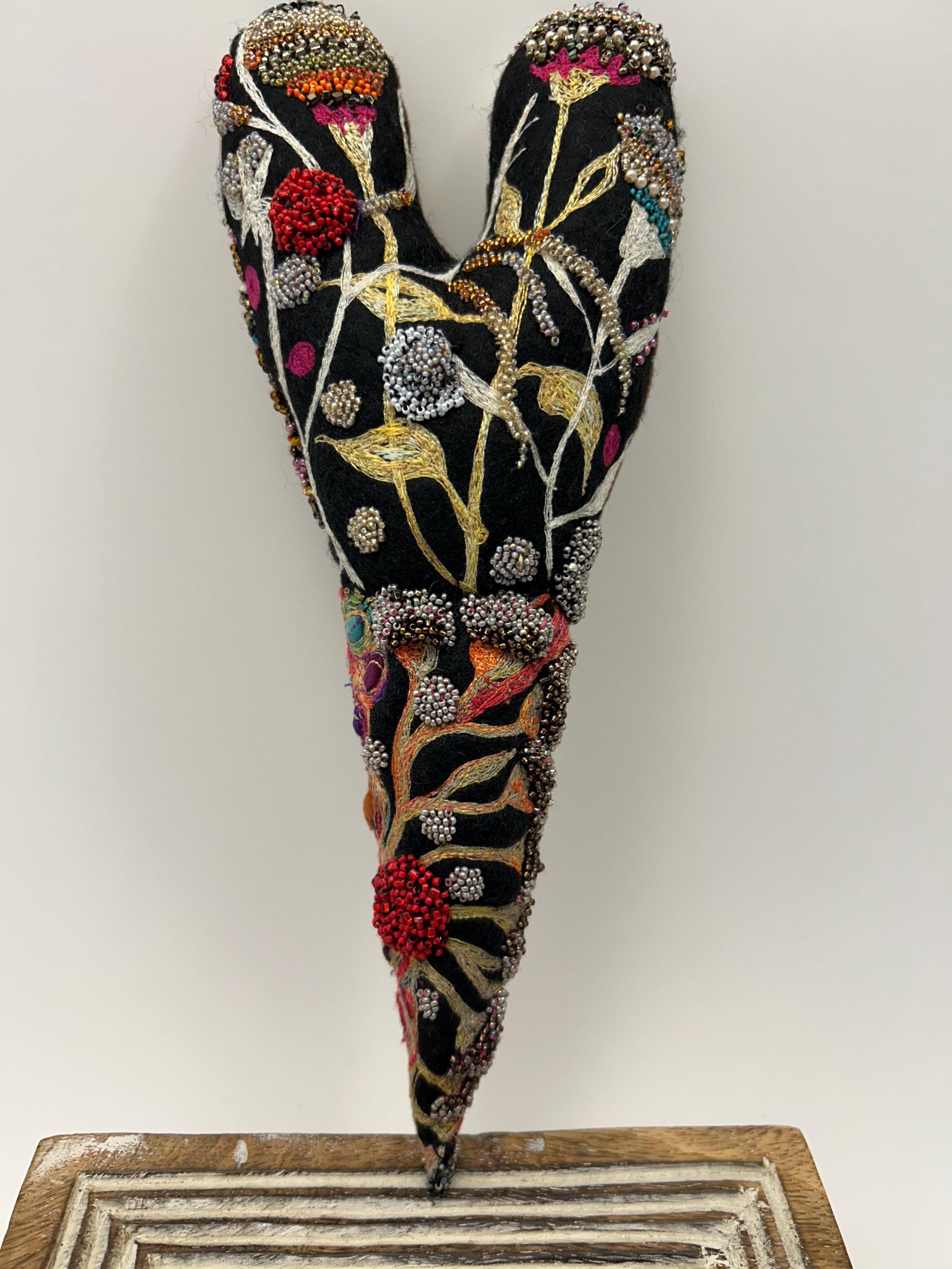 Unique Handcrafted Artisan Long Stem Flower Heart - Etsy