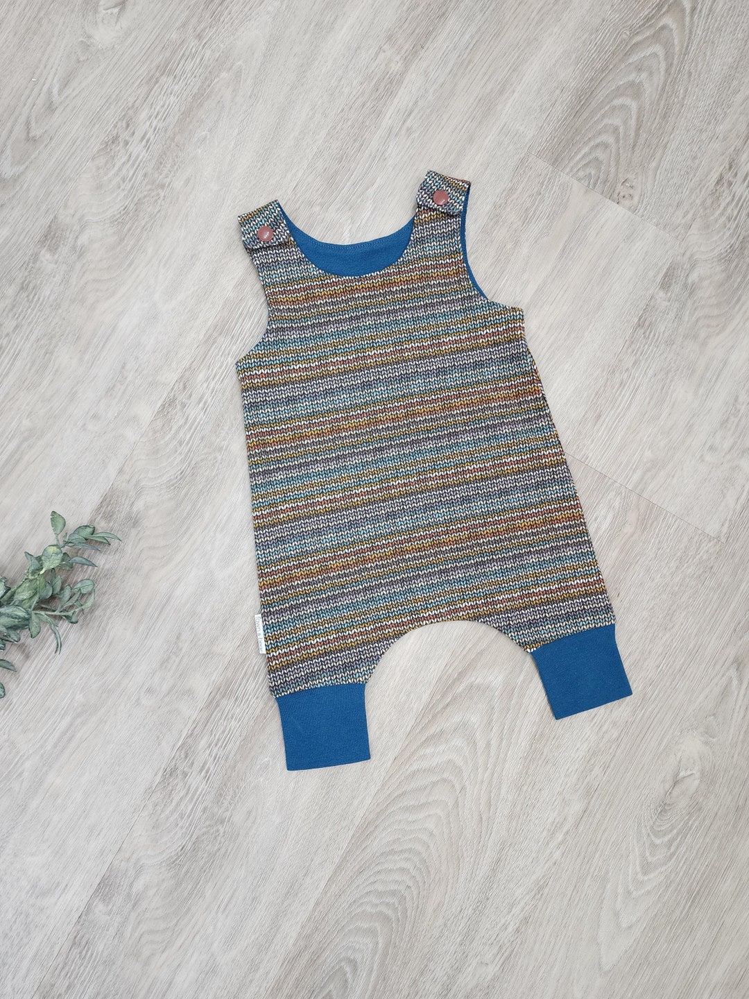 Baby Harem Romper, Knit Baby Outfit, Earth Tone Outfit for Kids, Baby ...