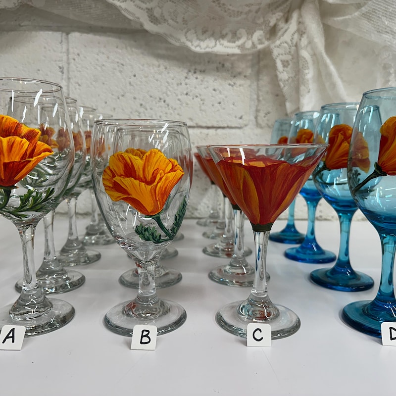 Spring Wine Glasses - Etsy