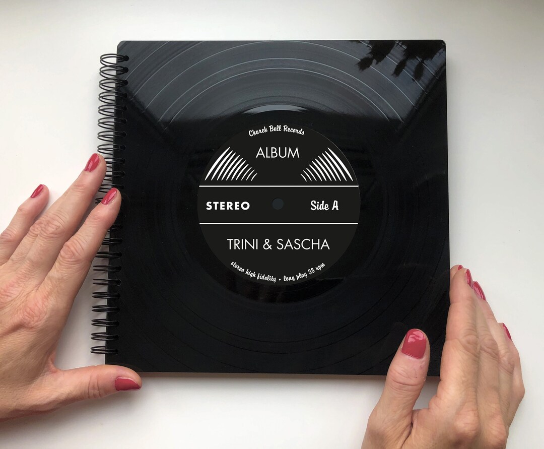 Photo Album Made From Recycled Record | Upcycling Album | Personalized ...