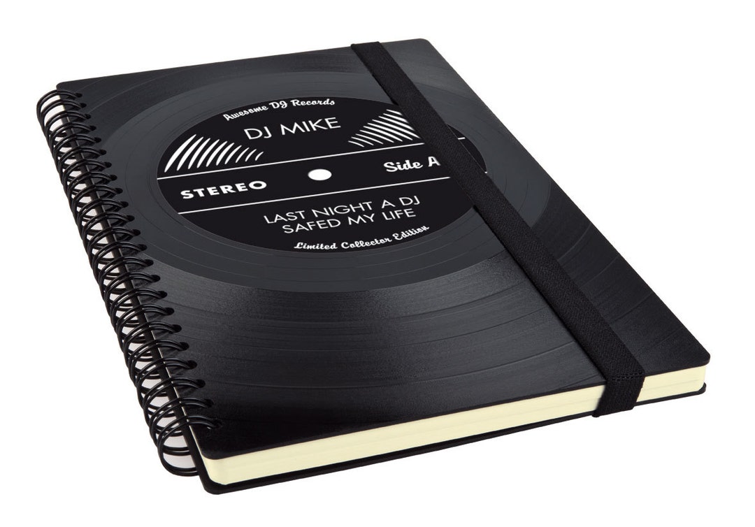 Music Journal Personalized | Vinyl Gift for Music Lover | Unique Record ...