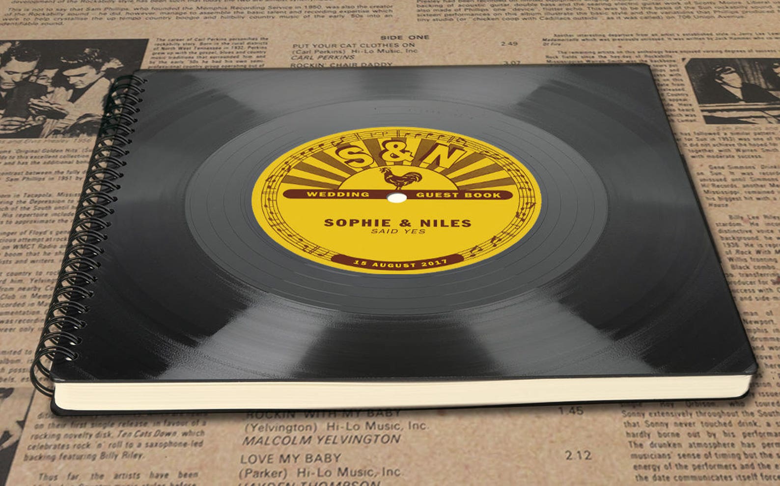 Personalized Music Gift Photo Album Made From Record Gift | Etsy