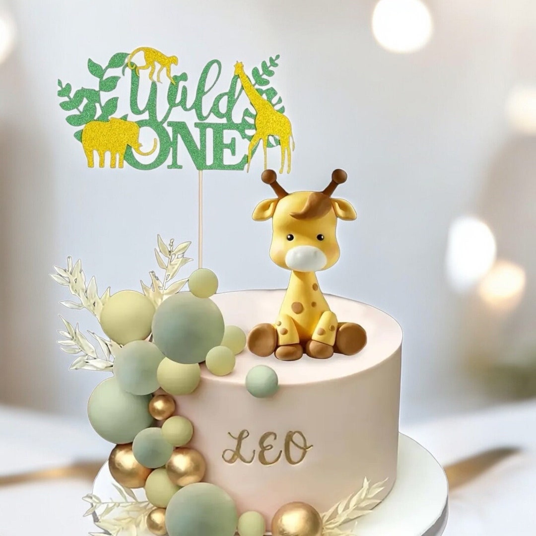 Wild One Birthday Cake Topper, Jungle or Safari Themed 1st Birthday ...