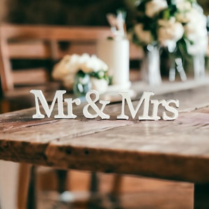 Mr and Mrs Top Table Wedding Sign, Mr and Mr, Mrs and Mrs, Sweetheart ...