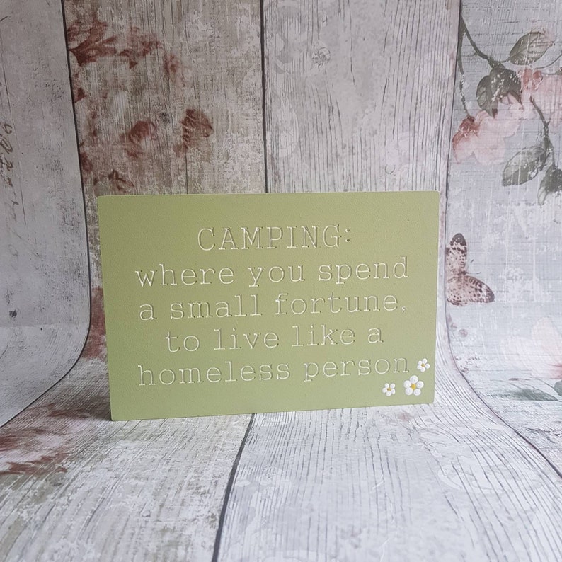 Camping Signs Holiday Sign Happy Camper Caravan Signs | Etsy