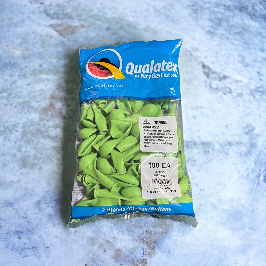 Lime Green 5 Inch Qualatex Balloons for Balloon Arches, Balloon ...