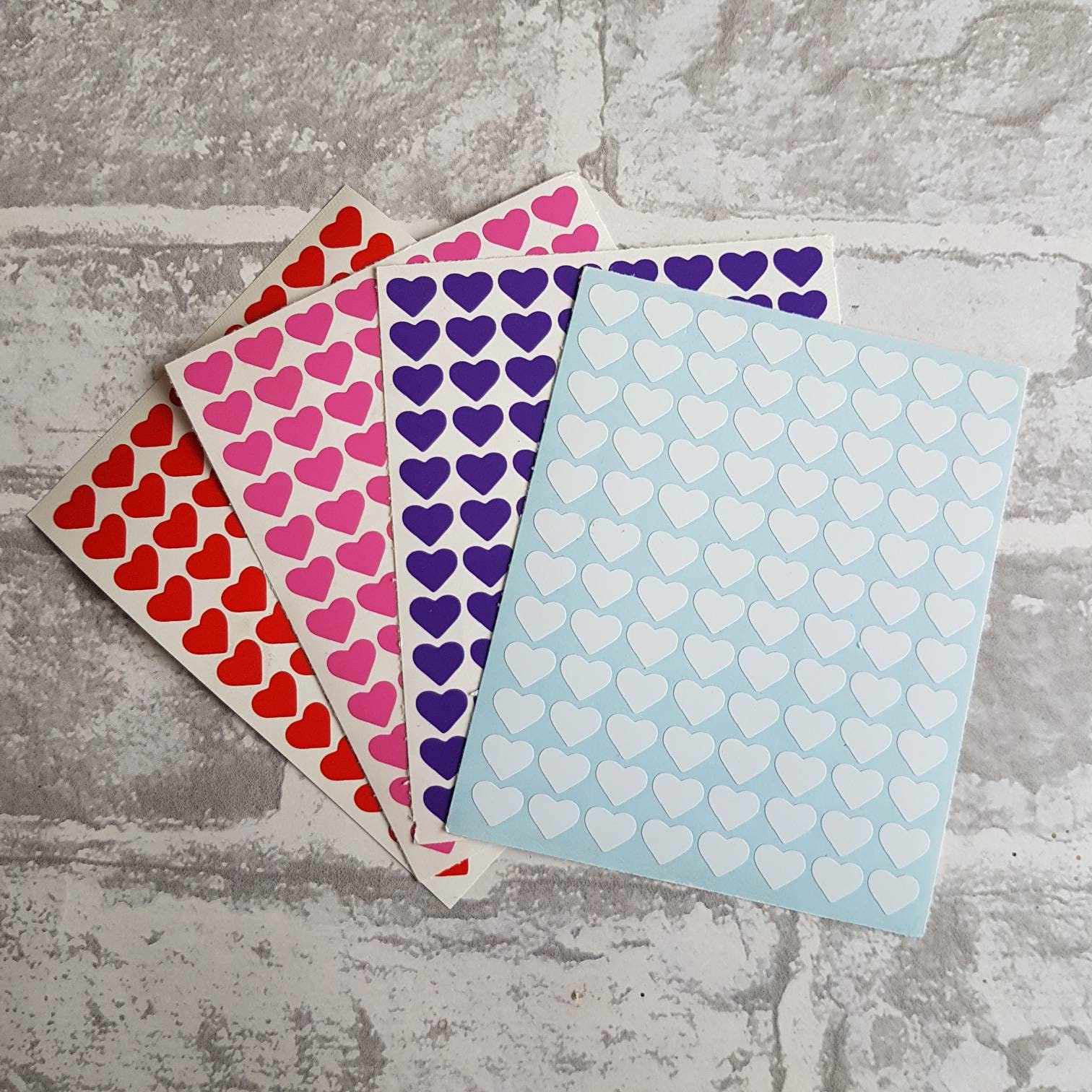 96 Heart Stickers Heart Stickers for Planner Vinyl Stickers | Etsy