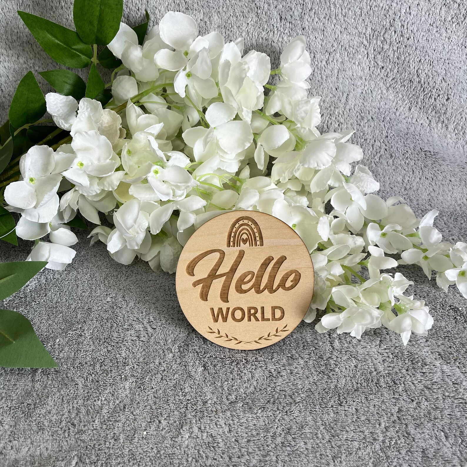 Hello World Birth Announcement Sign Baby Arrival Sign Hello - Etsy UK