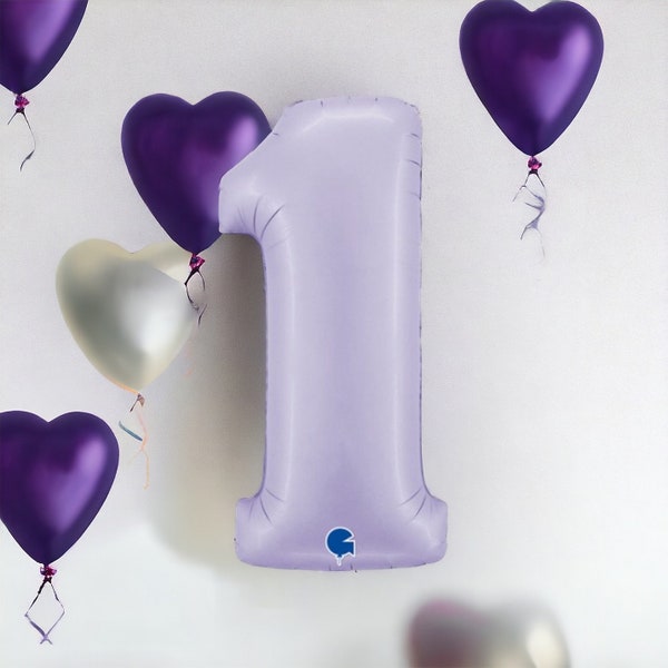 Purple Number Balloon - Etsy