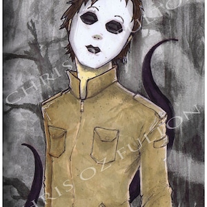 Hoodie Masky Proxies Creepypasta Poster Print Set of 2 by Artist Chris ...