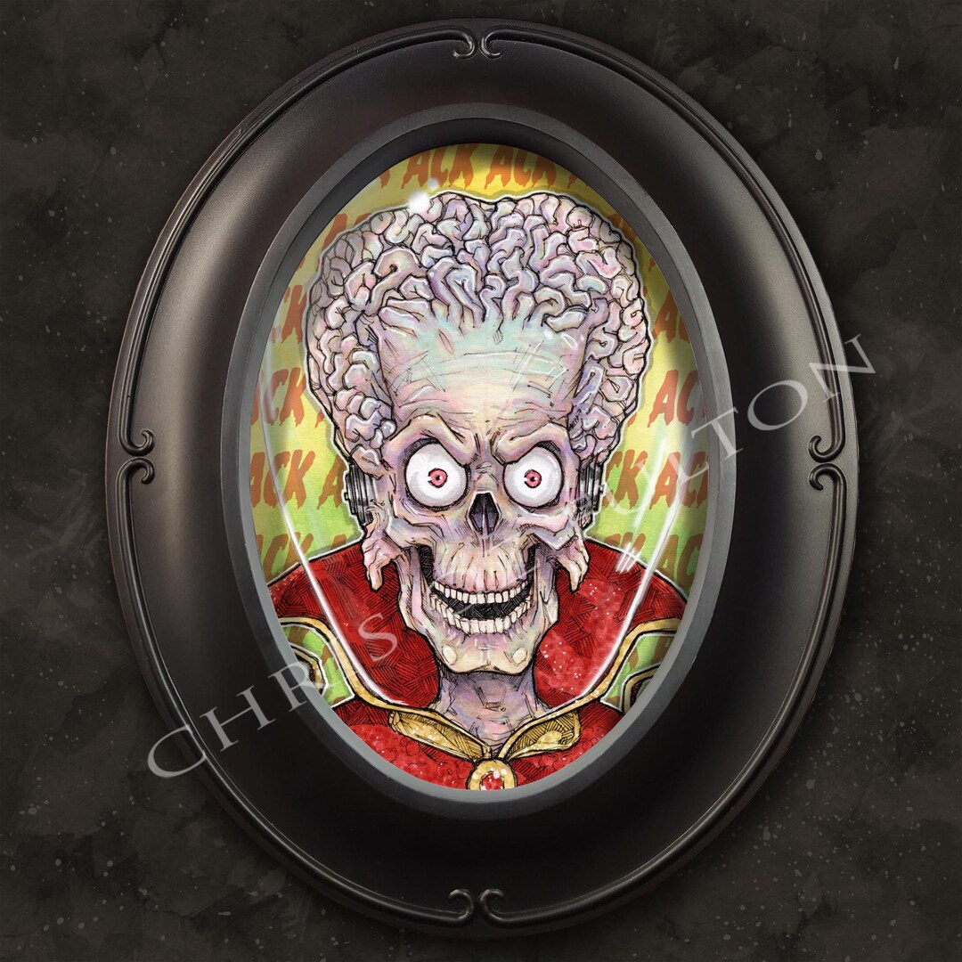 Mars Attacks Movie Framed Art Print Chris Oz Fulton - Etsy