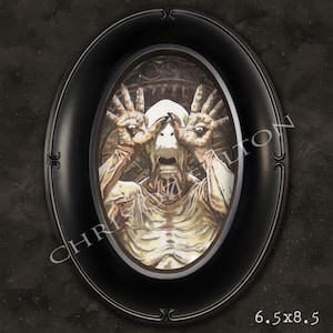 Pan's Labyrinth the Pale Man Horror Movie Framed Art Print by Chris Oz ...