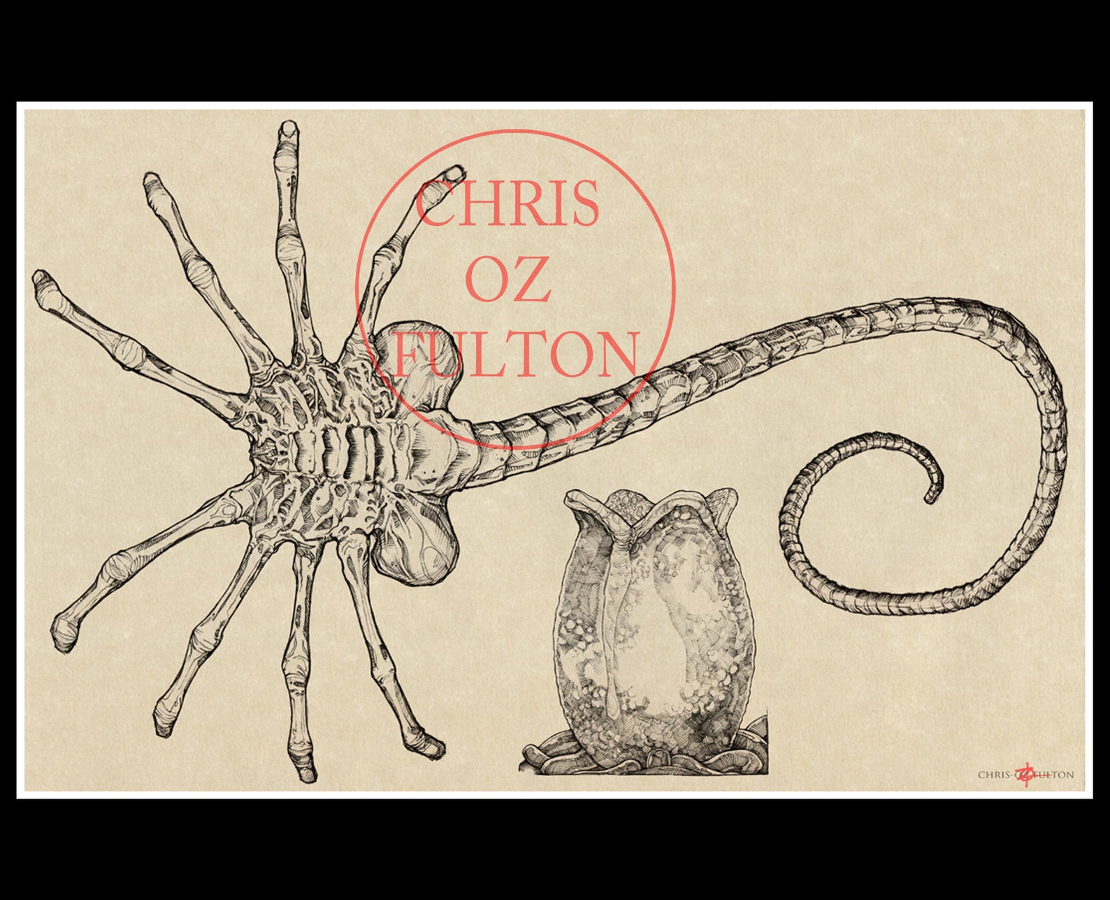 Alien Xenomorph Evolution 11x17 Art Print Set Of 5 Signed By | Etsy