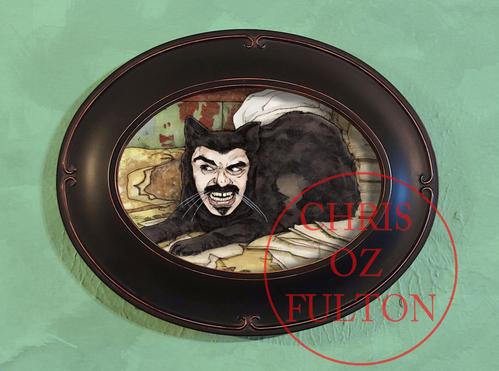 What We Do in the Shadows Vladislav Cat Framed Art Print by - Etsy