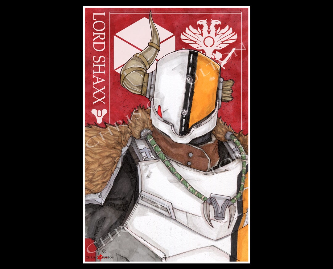 Destiny 2 Lord Shaxx Video Game Poster Print Chris Oz Fulton - Etsy UK