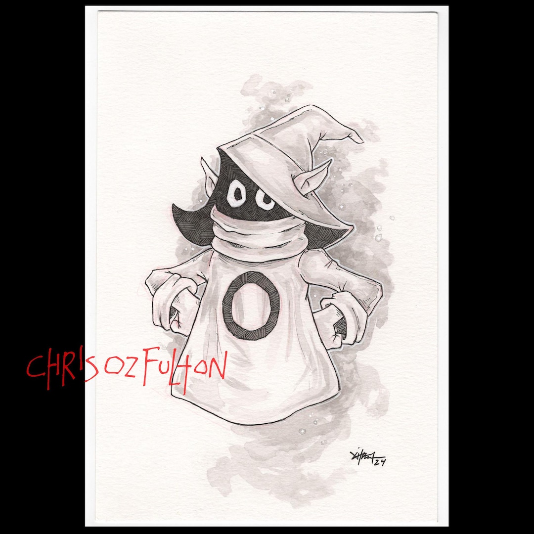 Orko He-man Original Drawing Painting Artwork by Chris Oz Fulton - Etsy