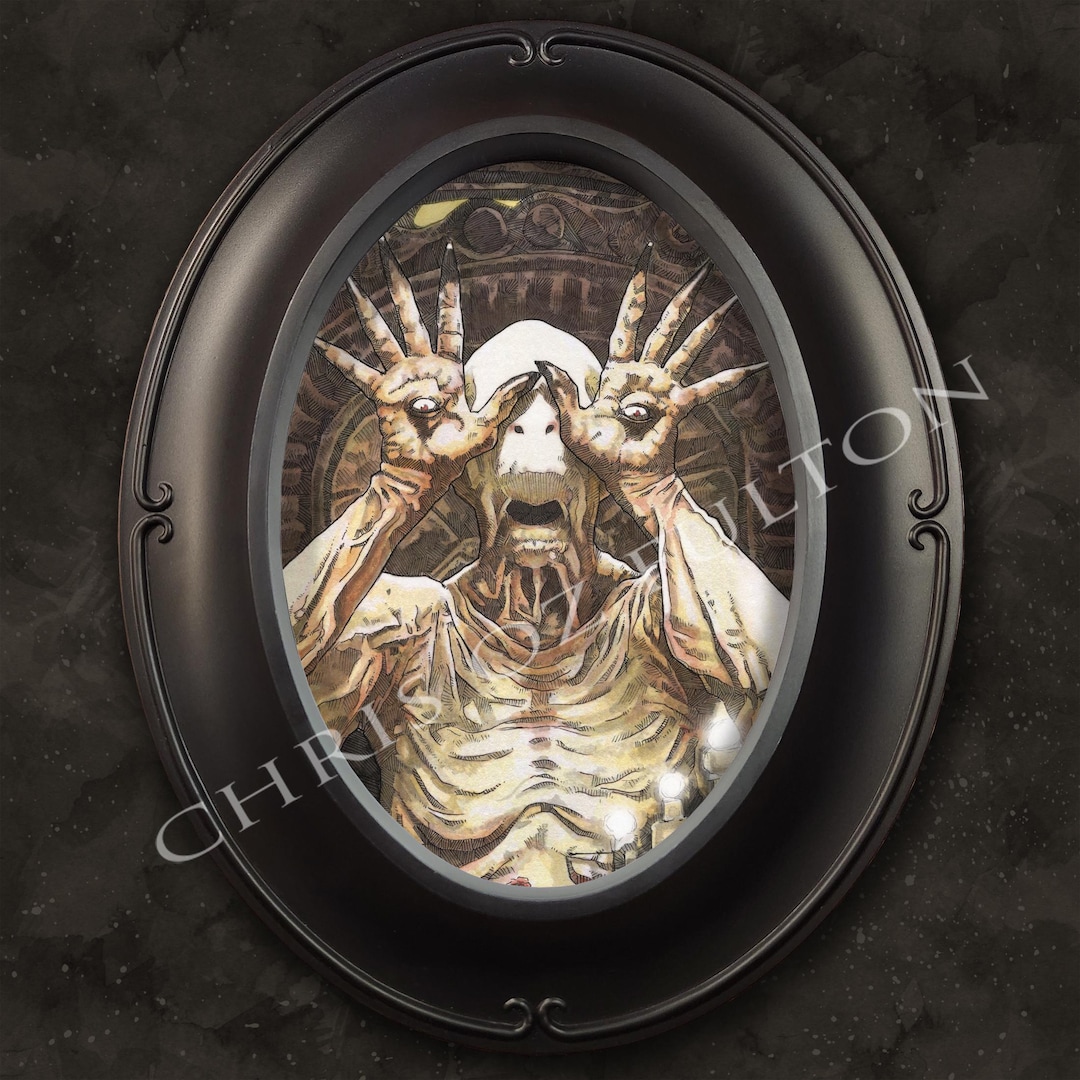 Pan's Labyrinth the Pale Man Horror Movie Framed Art Print by Chris Oz ...