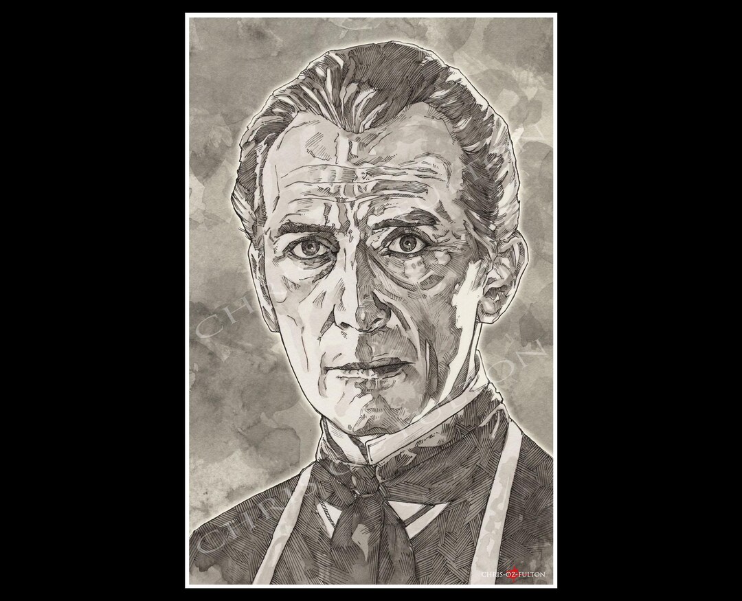Peter Cushing Horror Movie Poster Art Print by Chris Oz Fulton - Etsy