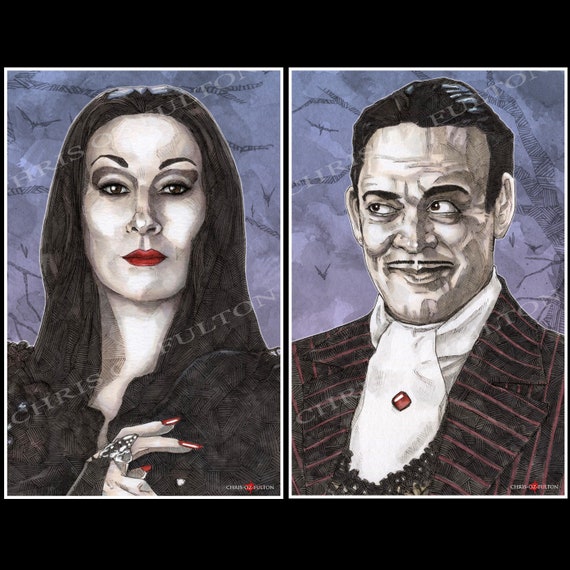 Dessin De Morticia Et Gomez