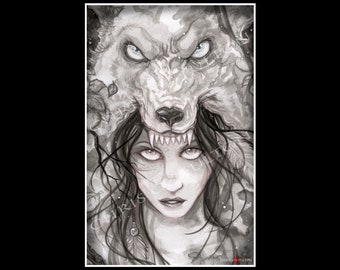 Wolf Heart Poster - Etsy