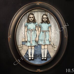 The Shining Twins Sisters Stephen King Horror Movie Framed Art Print by ...