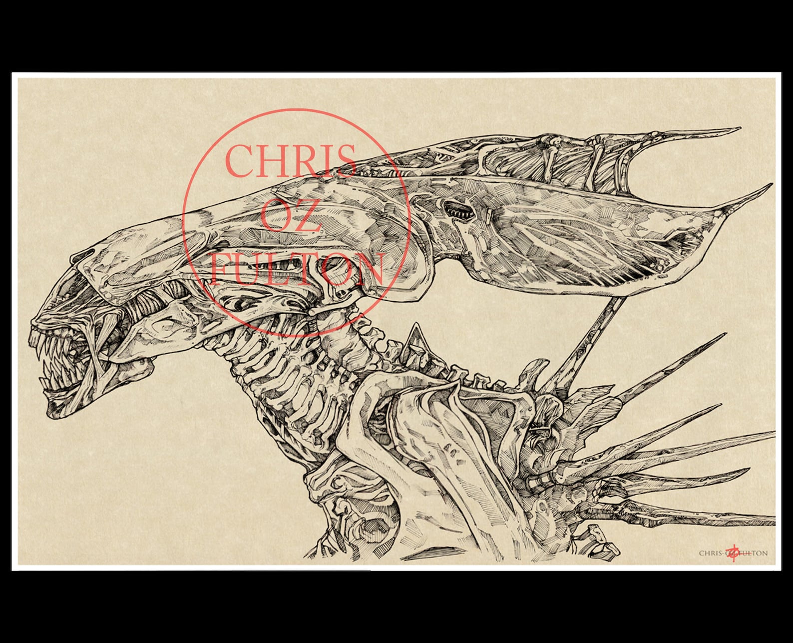 Alien Xenomorph Evolution 11x17 Art Print Set Of 5 Signed By | Etsy