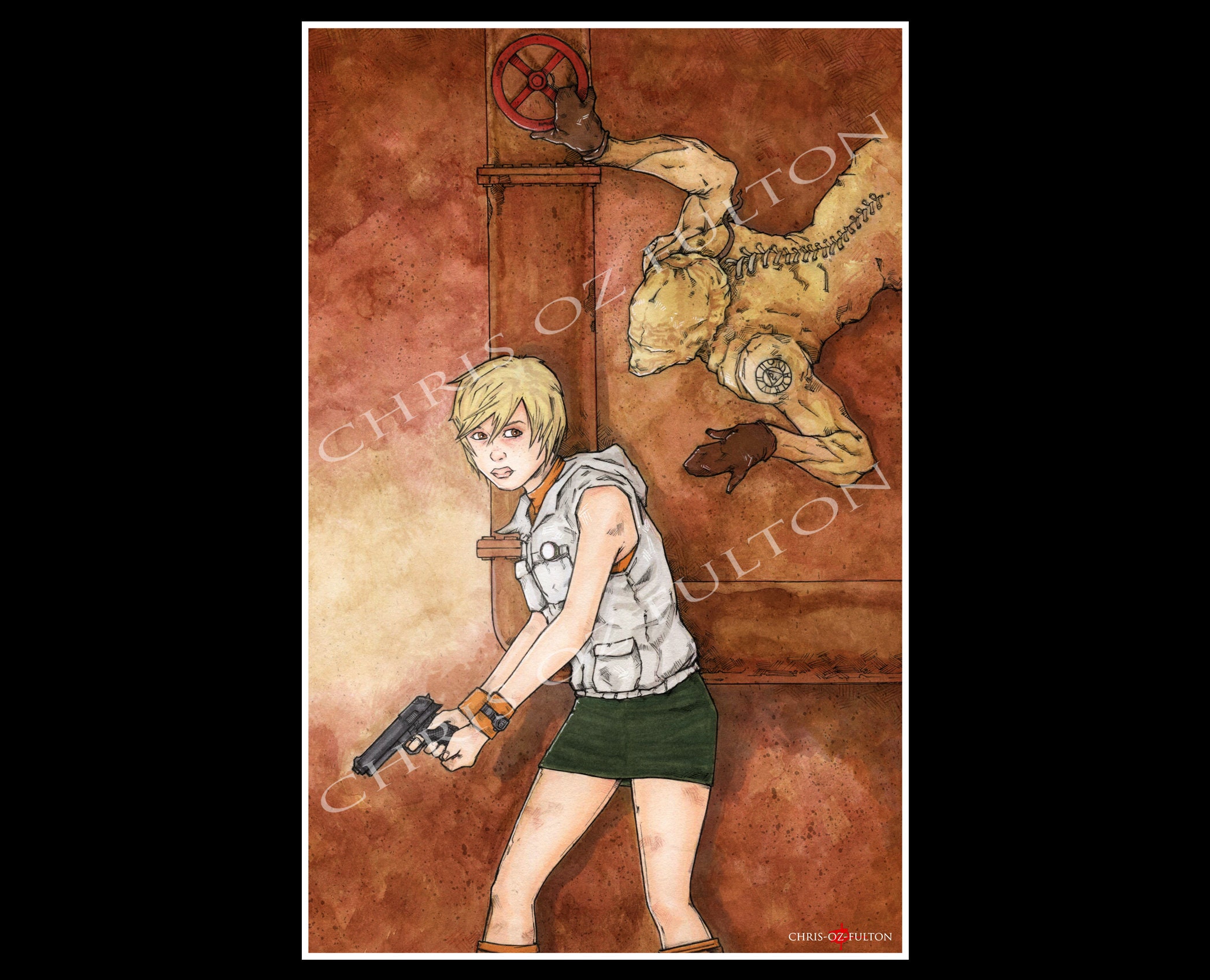 Silent Hill 3 Heather Mason Poster Print Signed Artist Chris Oz Fulton ...