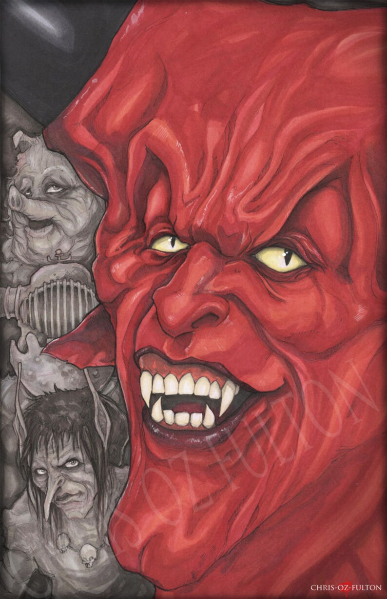 Tim Curry Legend Movie Darkness Poster Art Print By Artist | Etsy