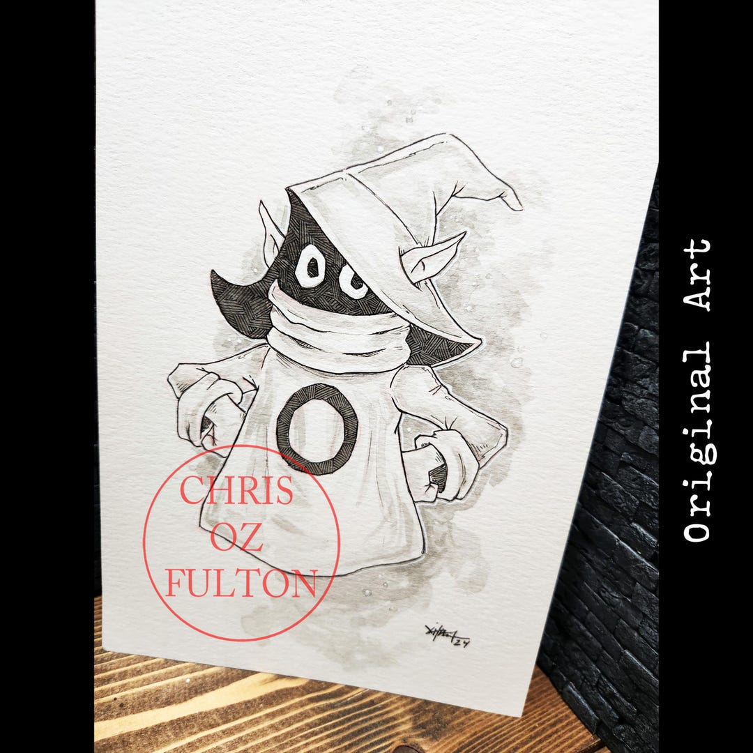 Orko He-man Original Drawing Painting Artwork by Chris Oz Fulton - Etsy