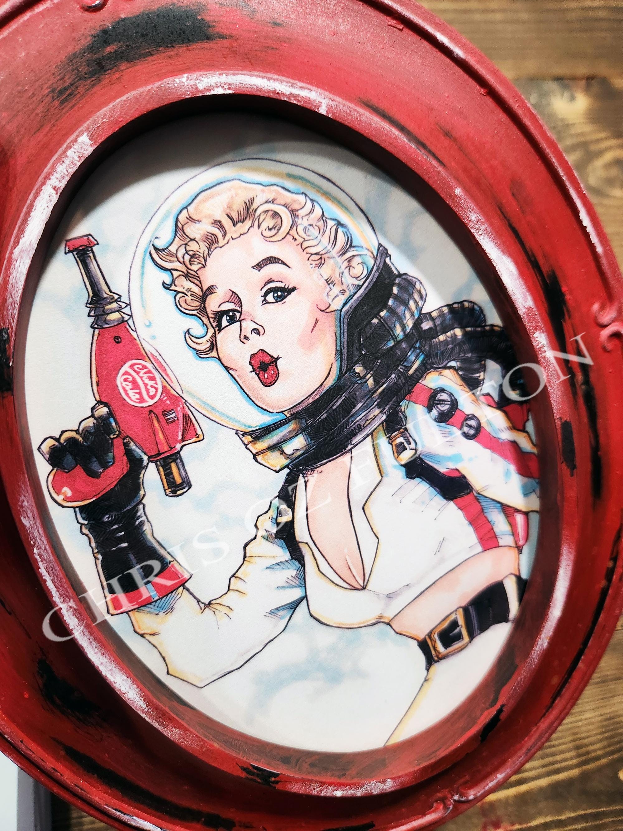 Fallout Vault Boy and Nuka Cola Girl Framed Art Print Set of 2 by Chris ...