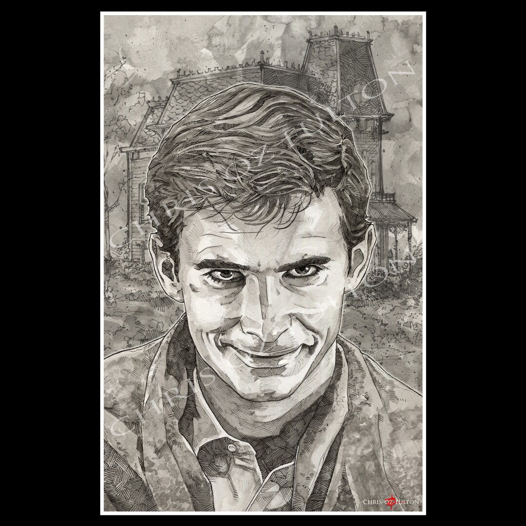 Psycho Norman Bates Horror Movie Poster Art Print by Chris Oz Fulton - Etsy