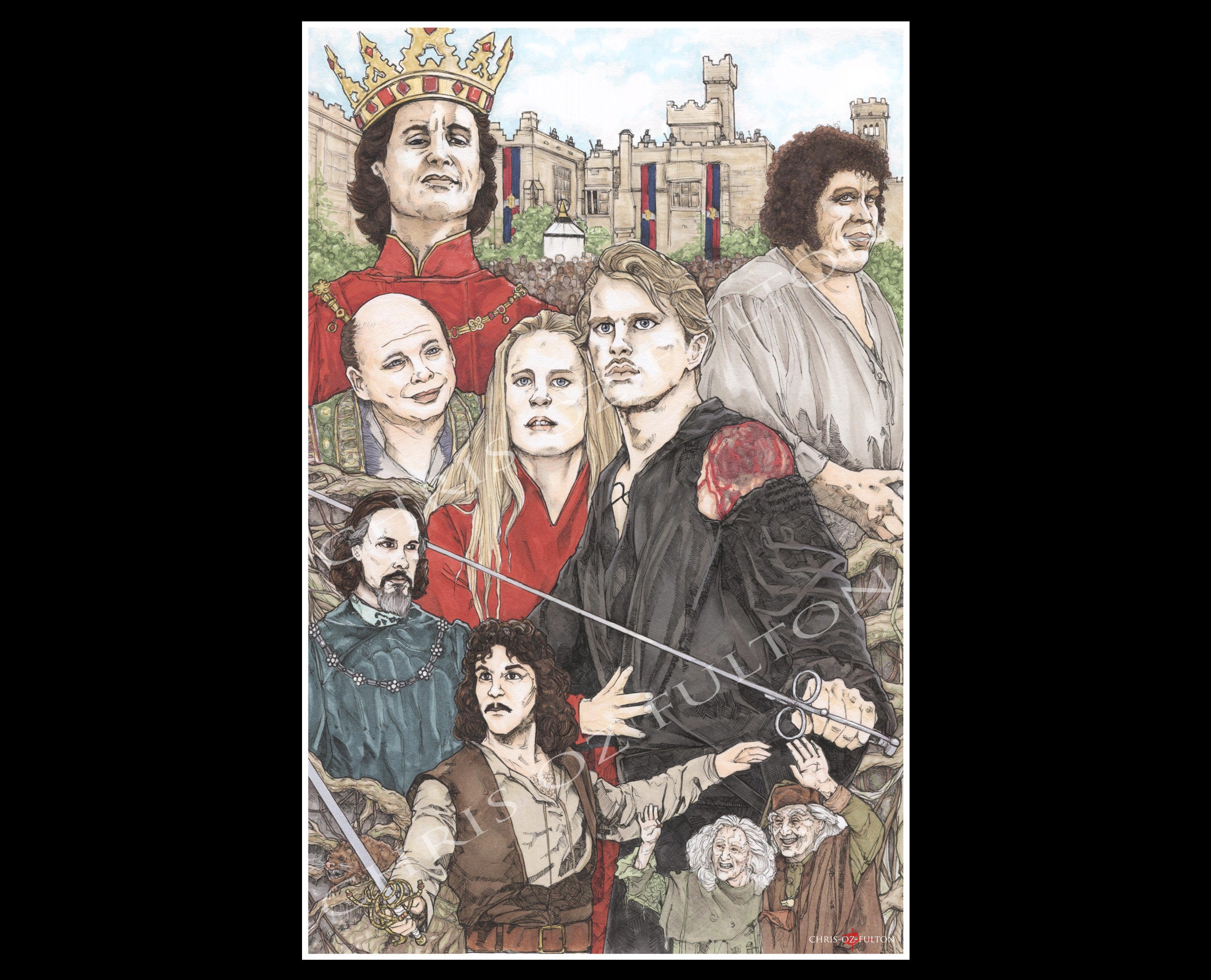 The Princess Bride 11x17 Poster Print Chris Oz Fulton - Etsy