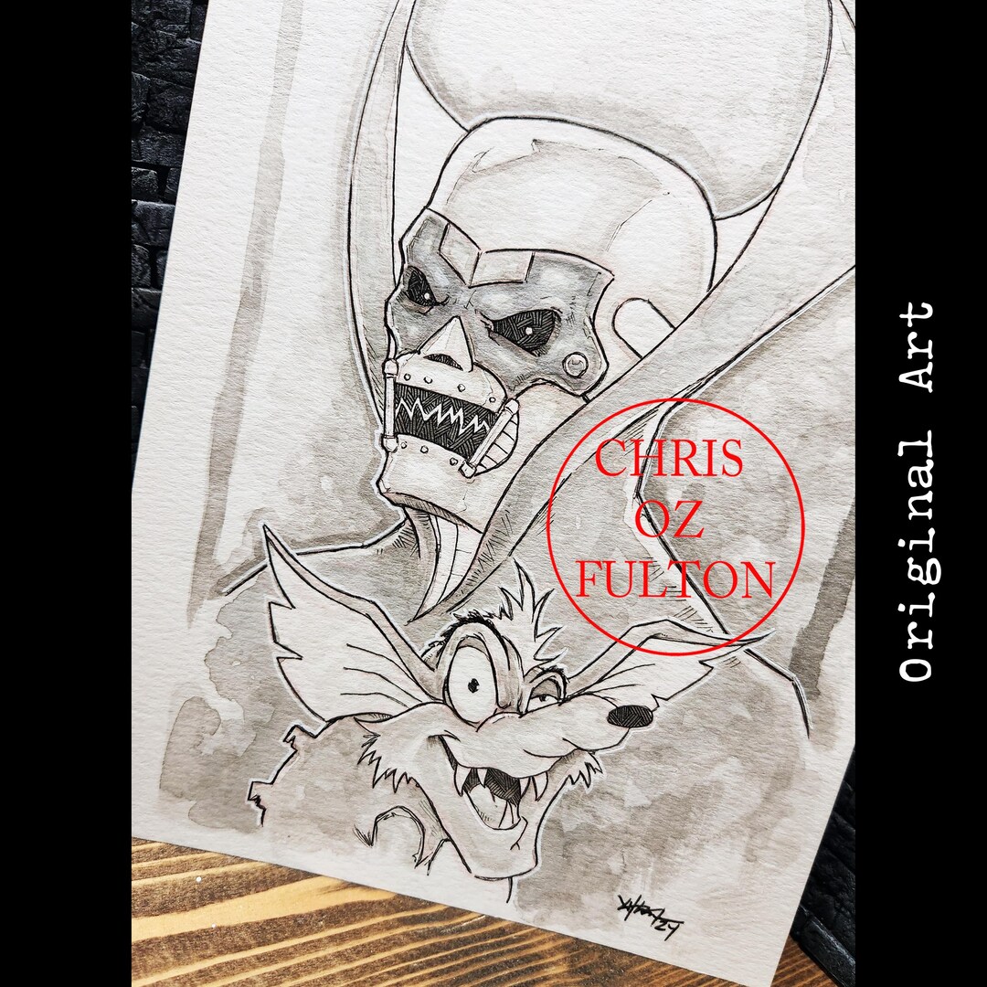 Prime Evil Ghostbusters Original Drawing Painting Artwork by Chris Oz ...