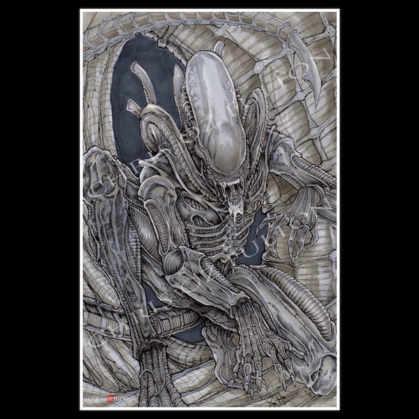 Alien Xenomorph Poster - Etsy