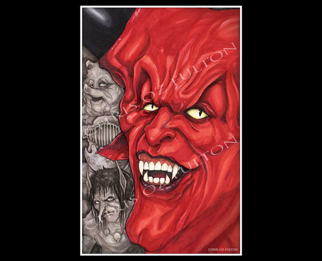 Tim Curry Legend Movie Darkness Poster Art Print by Artist Chris Oz ...