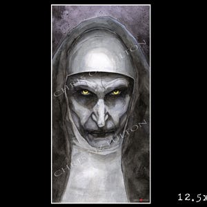 Valak the Nun 11x17 Horror Movie Poster Wall Art Print Signed by Artist ...