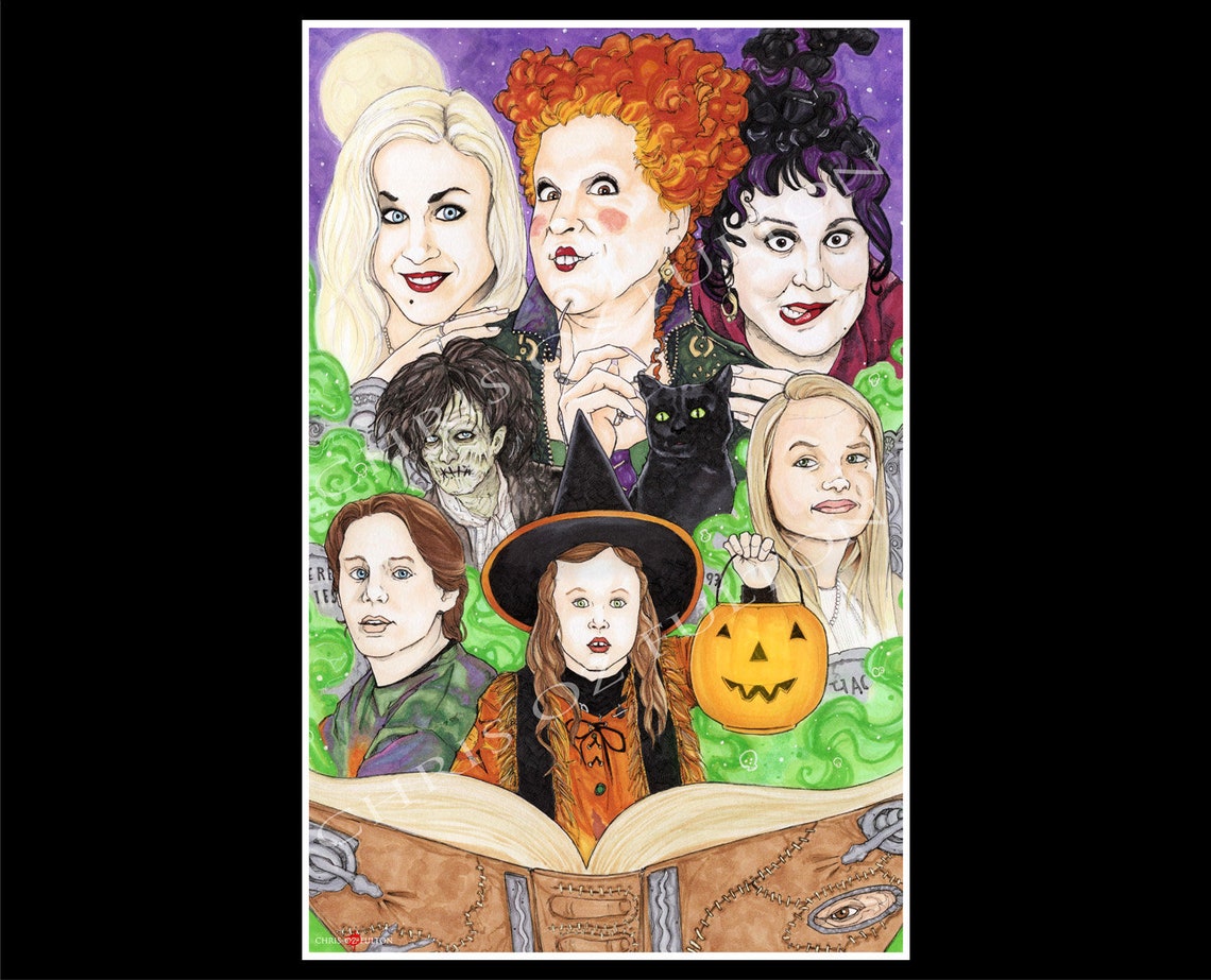 Hocus Pocus Halloween Movie 11x17 Poster Art Print Chris Oz - Etsy