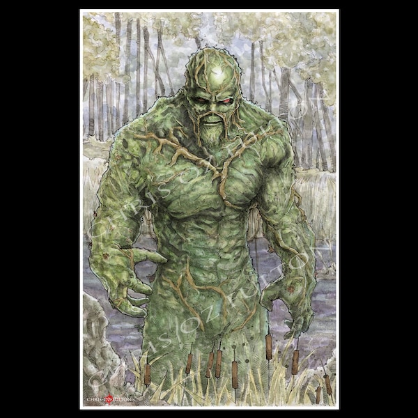 Swamp Thing Art - Etsy