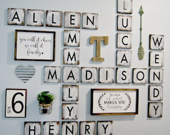 Large Scrabble Wood Tiles 5.5 Wood Tiles Blocks Tile - Etsy