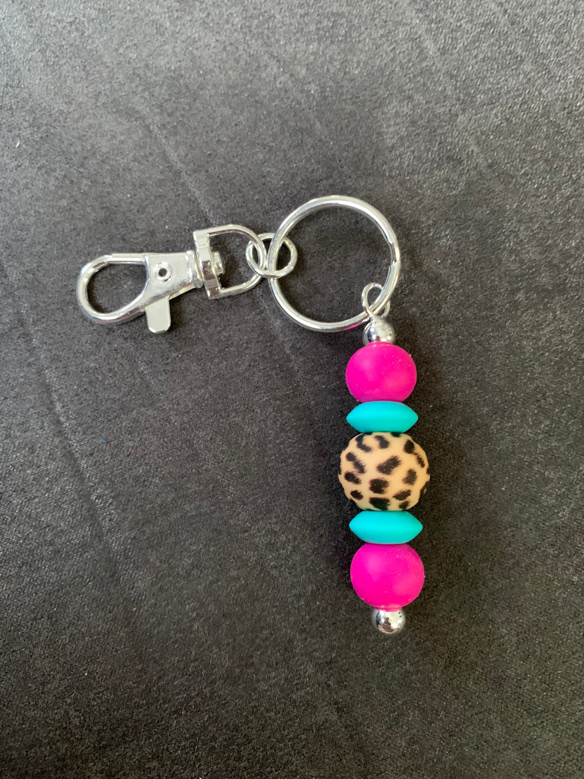 Silicone Beaded Keychain Silicone Beaded Backpack Tag Silicone Beaded ...