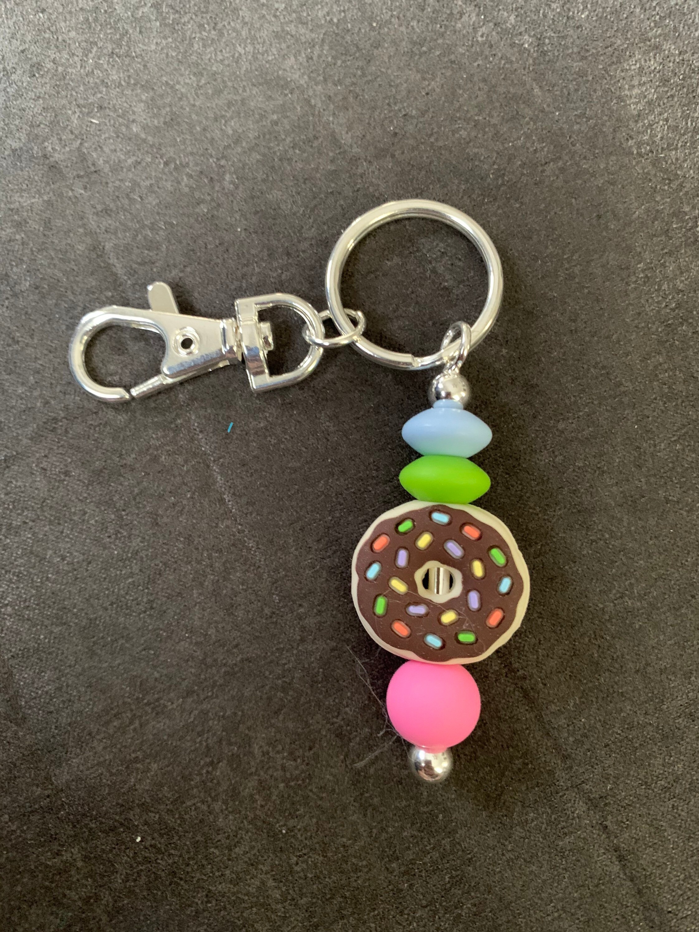 Silicone Beaded Keychain Silicone Beaded Backpack Tag Silicone Beaded ...