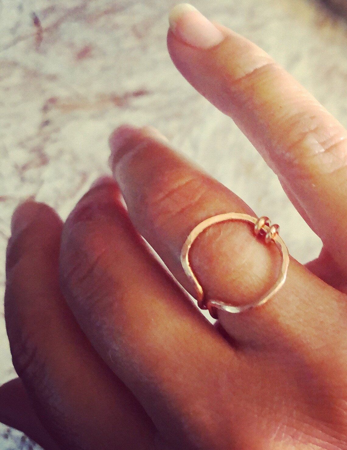 Copper Circle Ring Belt Ring | Etsy