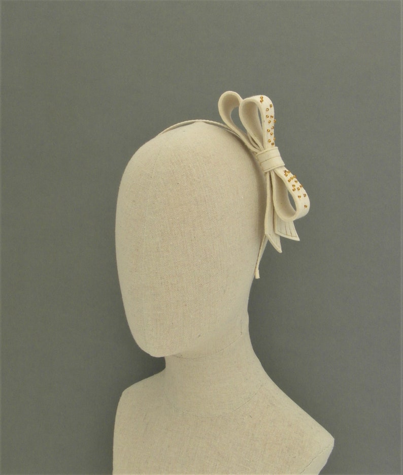 Ivory Bridal Bow Wedding Bow Bridal Headband Bow Headband - Etsy