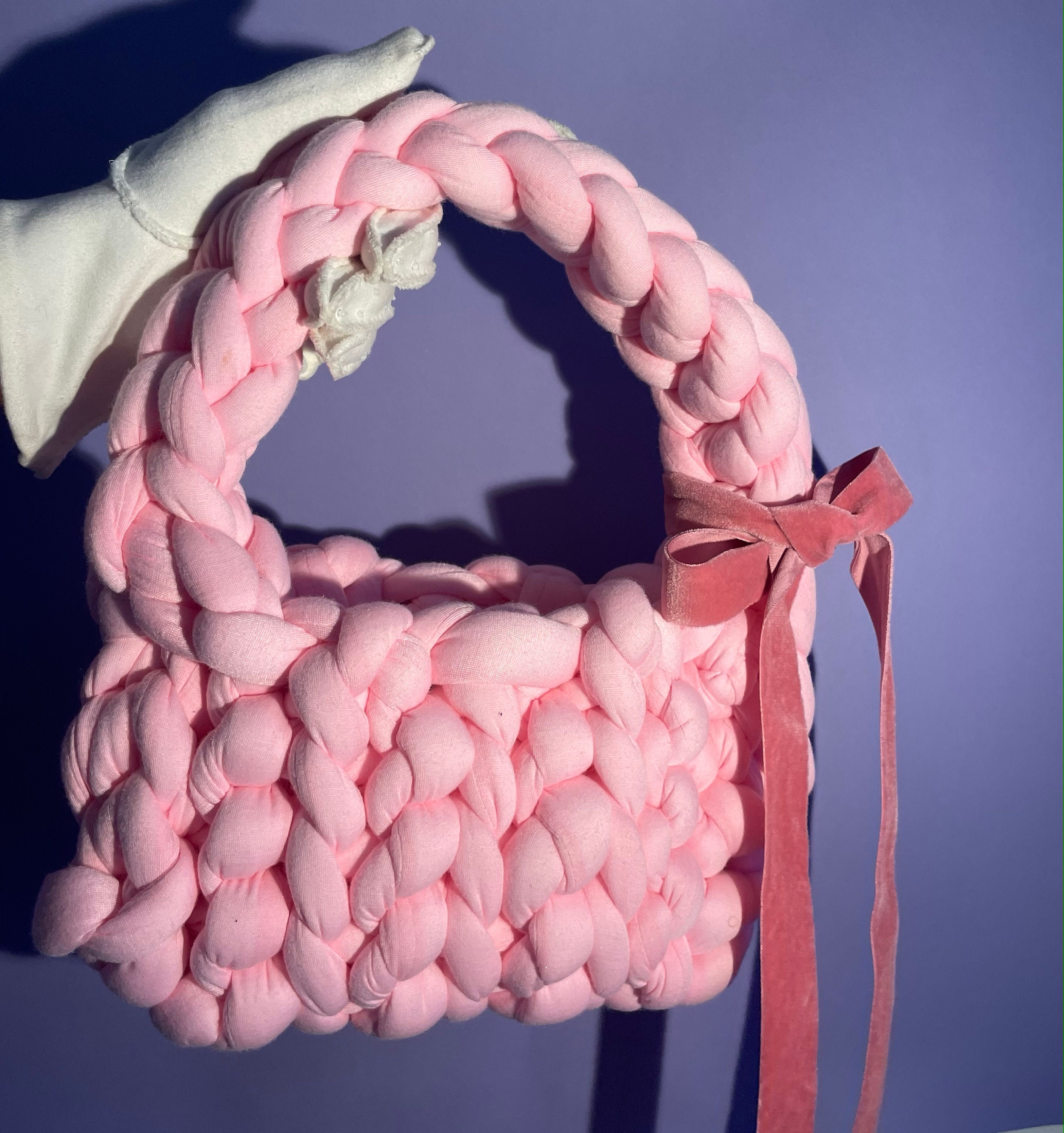 The Mel Mini Chunky Knit Crochet Handmade Bag (multiple Colors) - Etsy