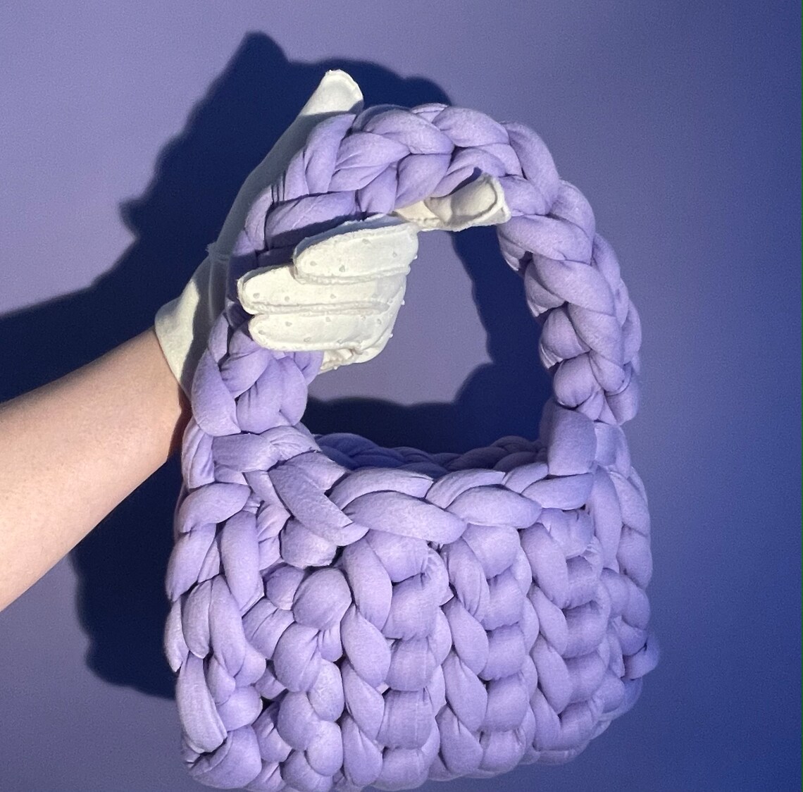 The Mel Mini Chunky Knit Crochet Handmade Bag (multiple Colors) - Etsy