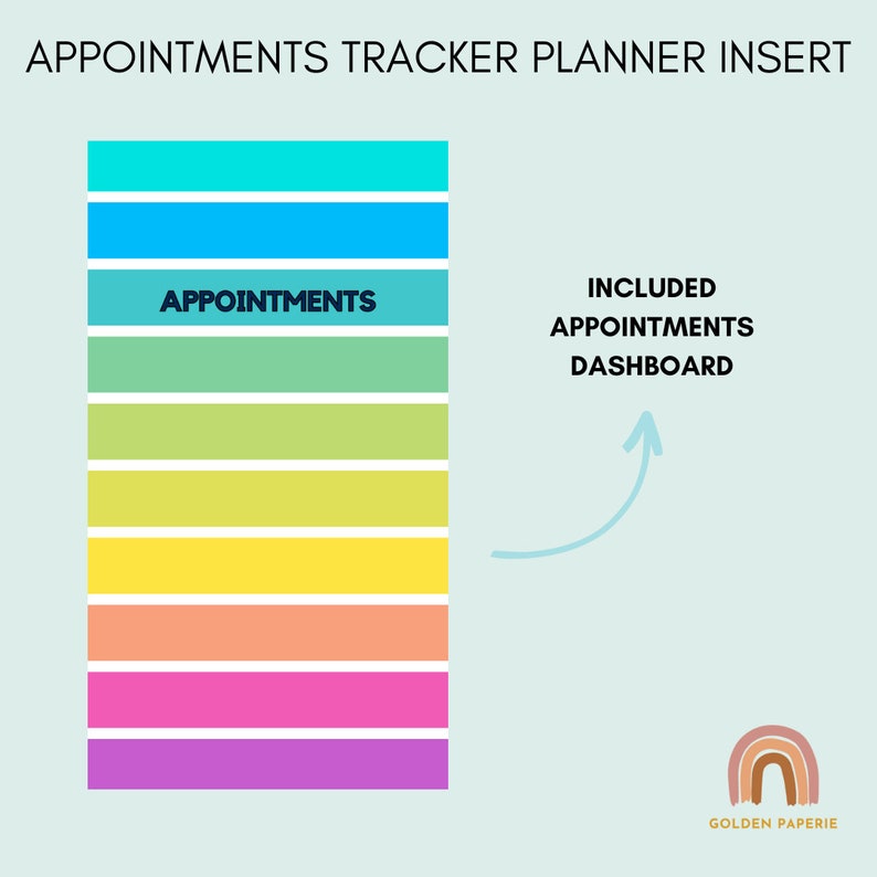 Personal Printable Appointments Tracker Planner Insert - Etsy