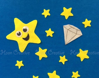 Twinkle Twinkle Little Star Felt Set,felt Stories, Flannel Board Story ...