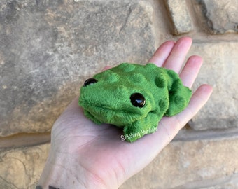 Valentine's Frog Plush// Chocolate Frog Plushie// Pocket Frog// Bean ...