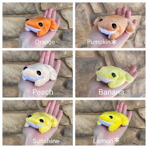Choose Your Color Combo Frog Plush// Pocket Frog Plushie// Bean Bag ...